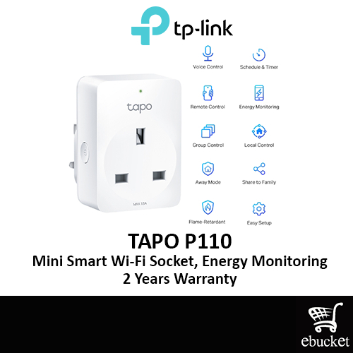 TP-Link Tapo P110 Mini Smart Wifi Socket&Plug (Support Energy ...
