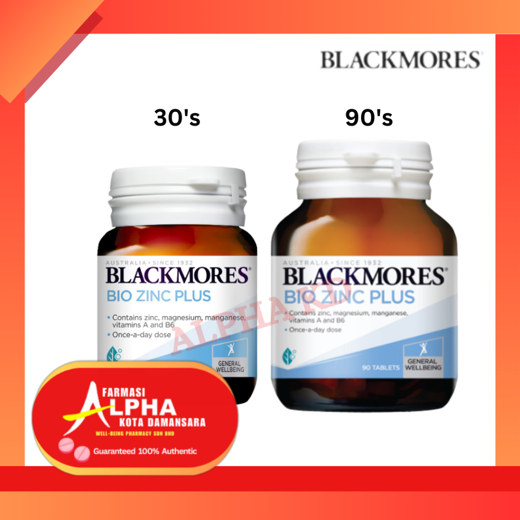 Blackmores Bio Zinc Plus 30s / 90s | Shopee Malaysia
