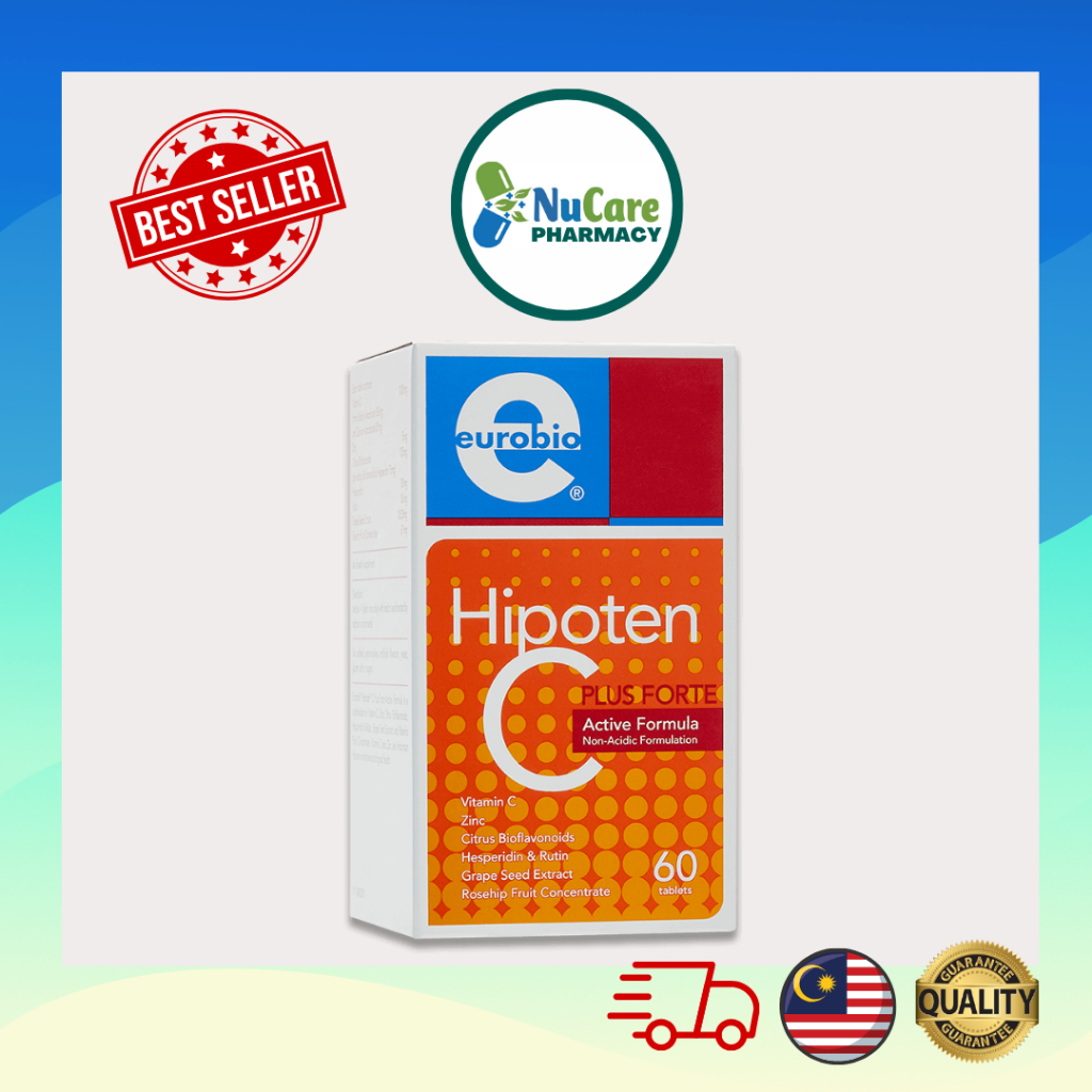 EUROBIO HIPOTEN C 60 TABLETS [EXP: 31/08/2025] | Shopee Malaysia