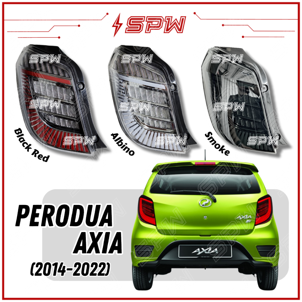 Perodua Axia (2014 to 2022) Axia Rahmah 2023 Tail Lamp Tail Light DRL ...