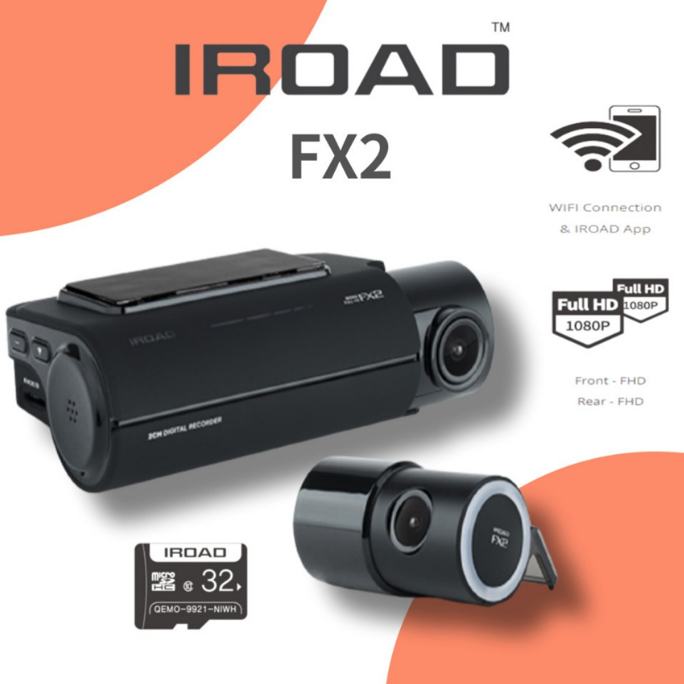 IROAD FX2 Full HD Dashcam Dual Vision Car Recorder (with GPS ADAS) | Shopee Malaysia