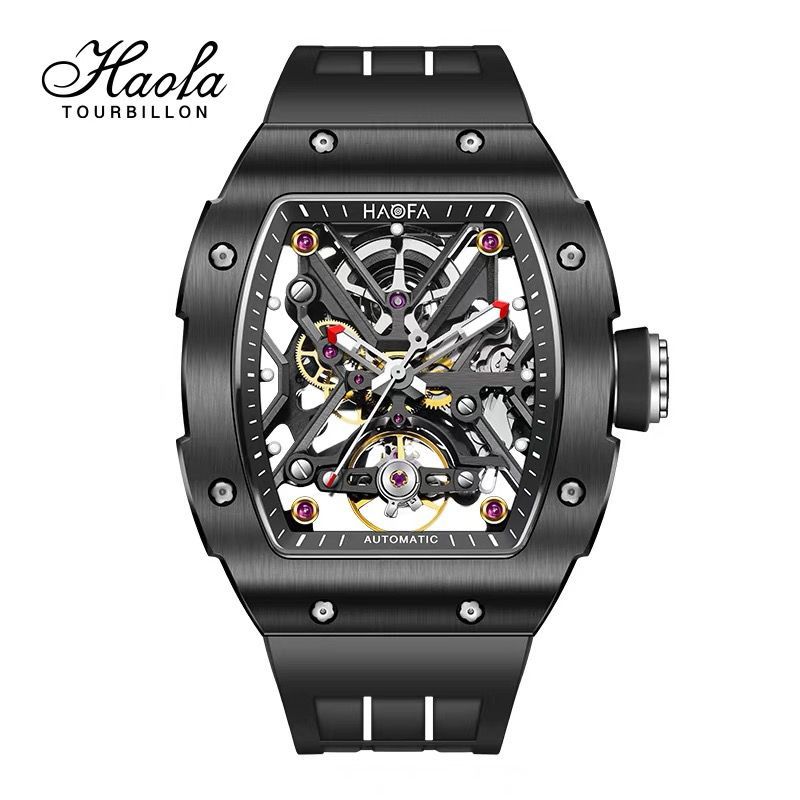 HAOFA TOURBILLON MODEL 1988 Ceramic Skeleton Mechanical Watch | Shopee ...