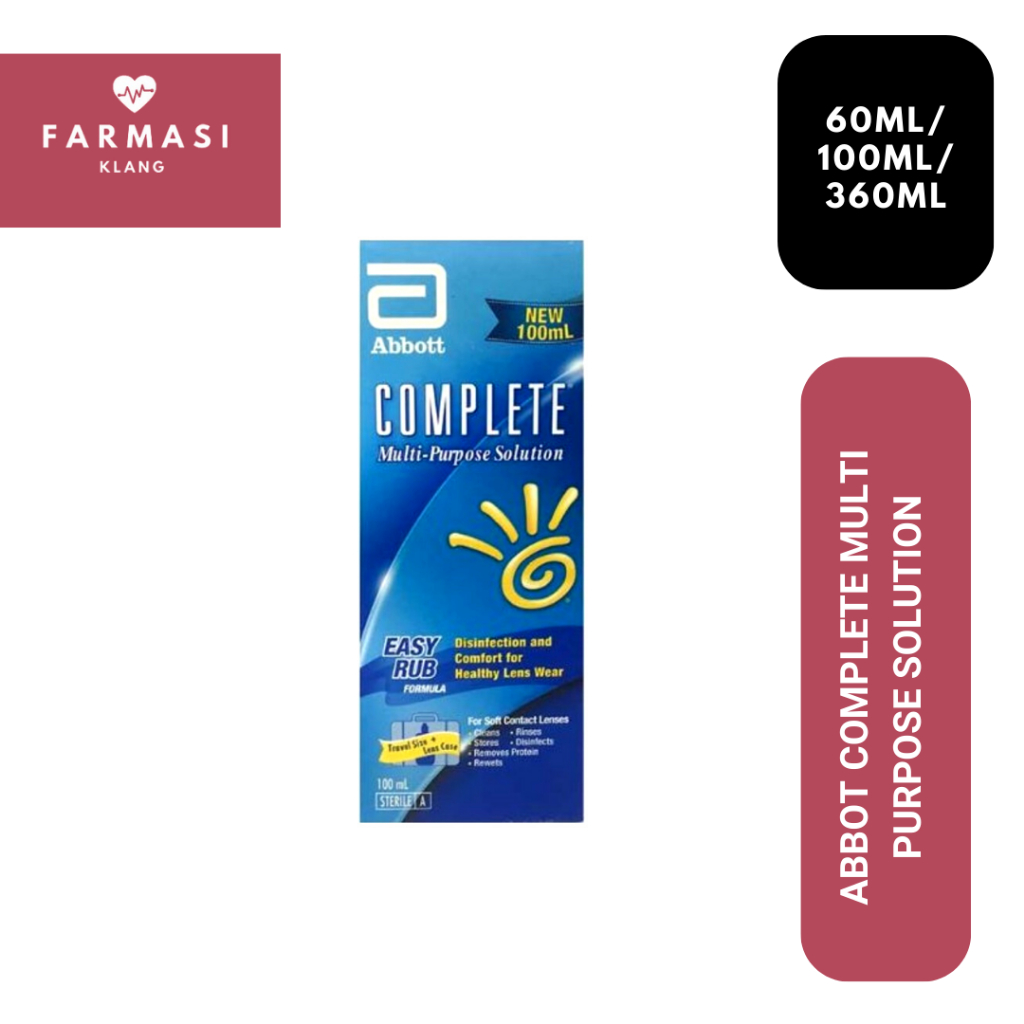 Abbott Easy Rub Complete Multi-purpose Solution 100ml/360ml | Shopee Malaysia