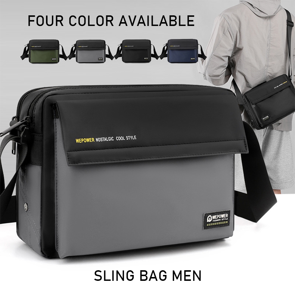 NYLON BEG LELAKI MEN SLING BAG NEW PLAIN SLING BAG CROSSBODY BAG BEG ...