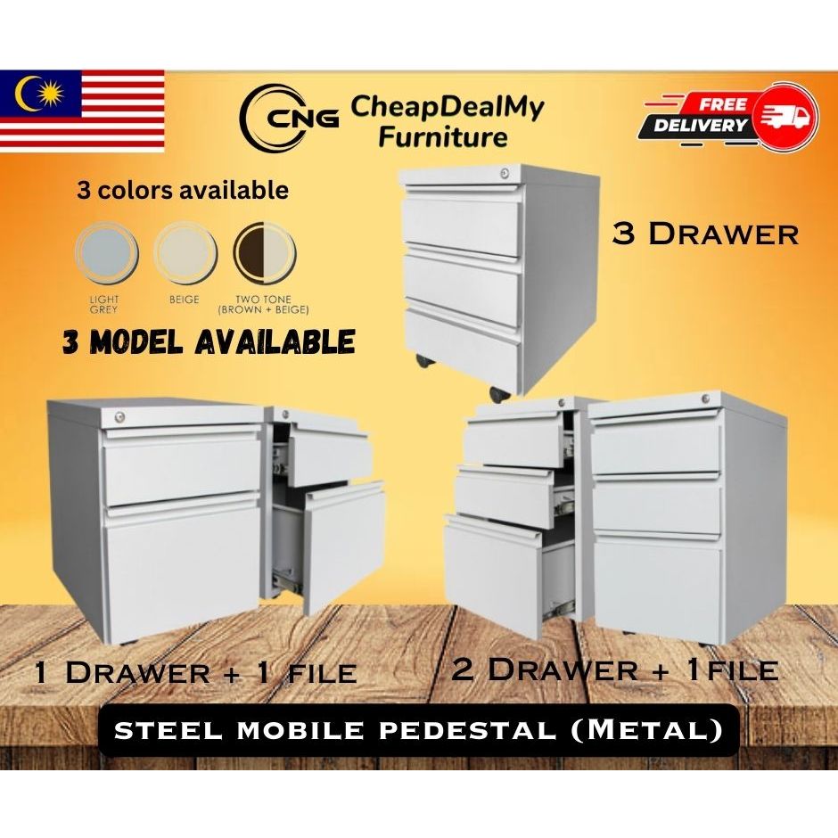 Cheap Deal Mobile pedestal metal/ cabinet besi/ mobile cabinet besi ...