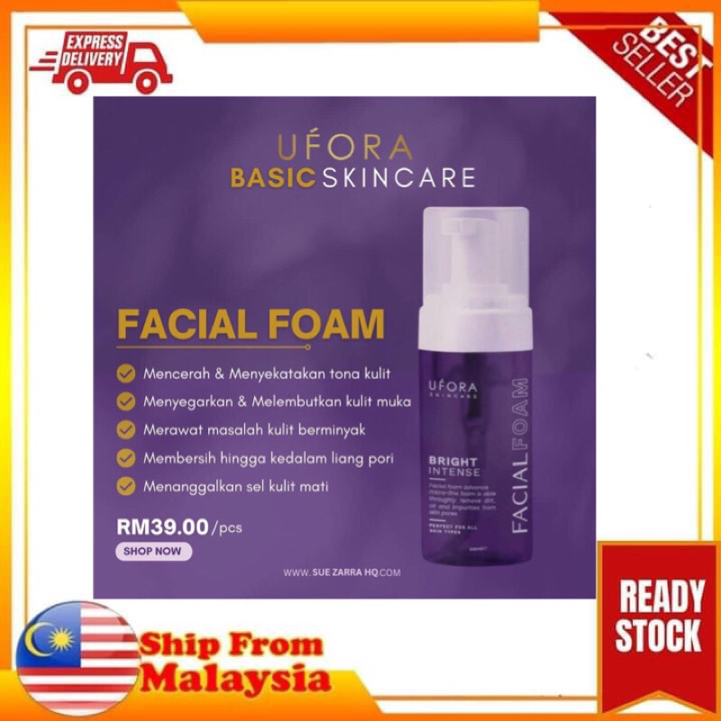 💯ORIGINAL HQ > UFORA FACIAL FOAM 💜 | Shopee Malaysia