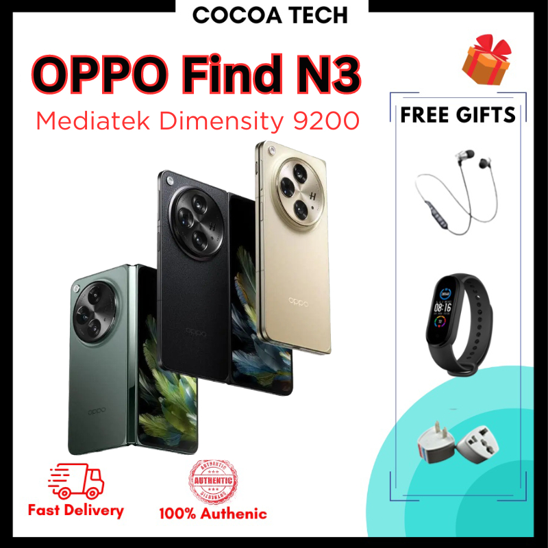 OPPO Find N3 Mediatek Dimensity 9200 6.8‘ AMOLED 120Hz Dual SIM NFC 4300 mAh 44W wired 50 MP ...