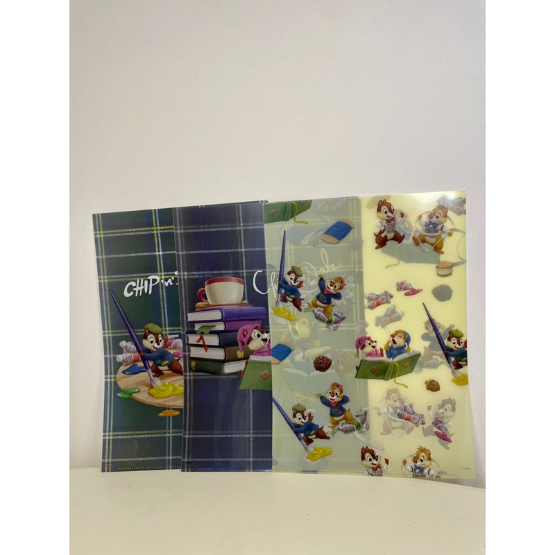 3pcs Original Disney chip and dale clear file folder cute cartoon ...