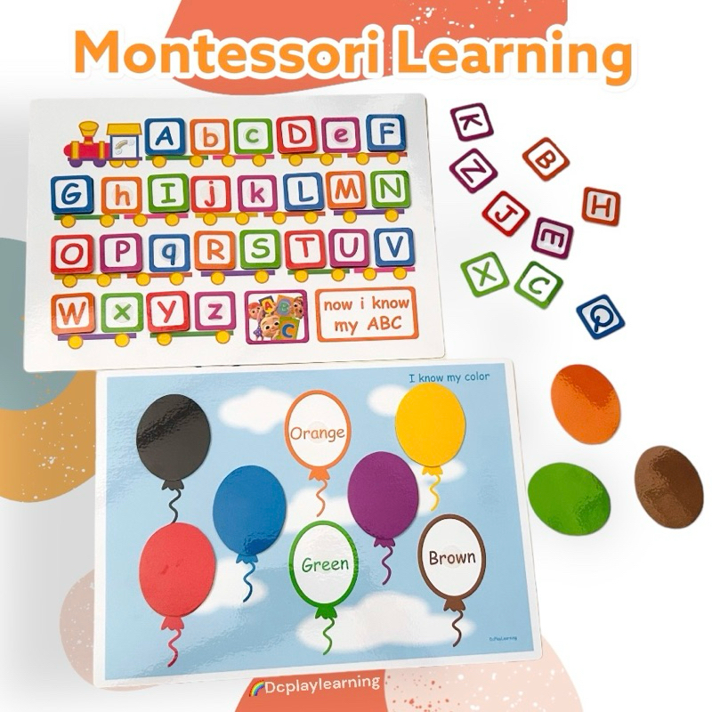 Preschool Montessori Busy Book / Busy Cards–Early Learning (Alphabet ...