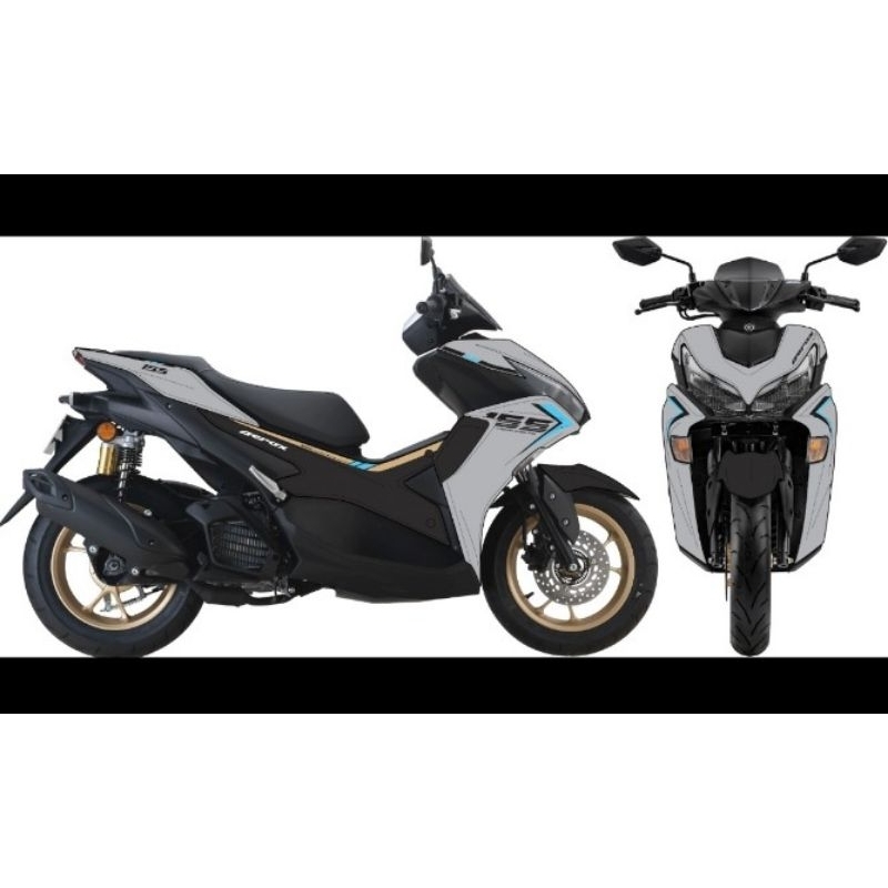 YAMAHA NVX V2 SILVER STAR COVERSET STICKER CUSTOM | Shopee Malaysia