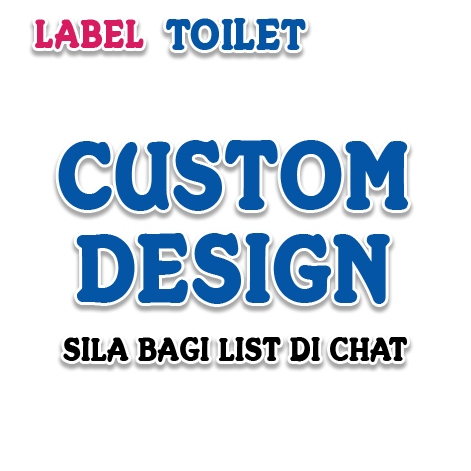 Sticker Tandas Waterproof, Toilet Sticker, Sticker Tandas, Toilet Sign ...