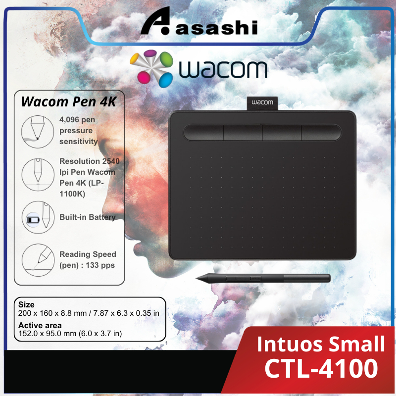 Wacom Intuos Small CTL4100/K0-CX | Shopee Malaysia