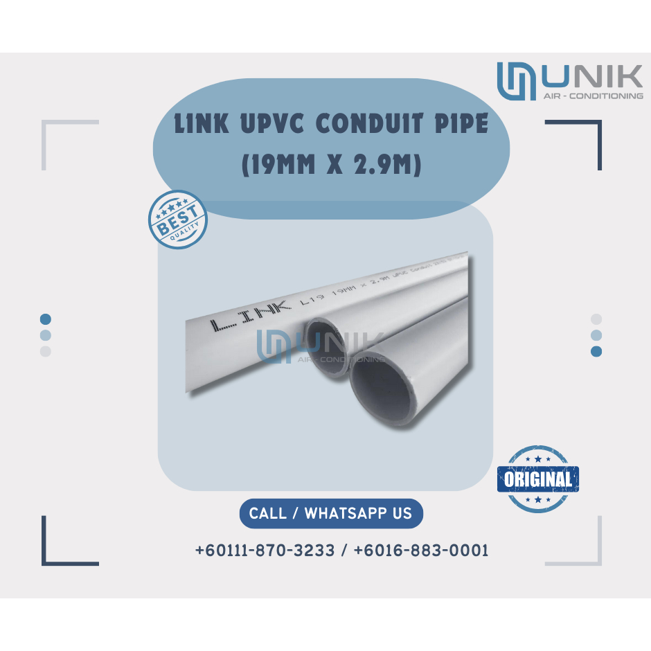 LINK PVC CONDUIT PIPE (19MM X 2.9M) | Shopee Malaysia