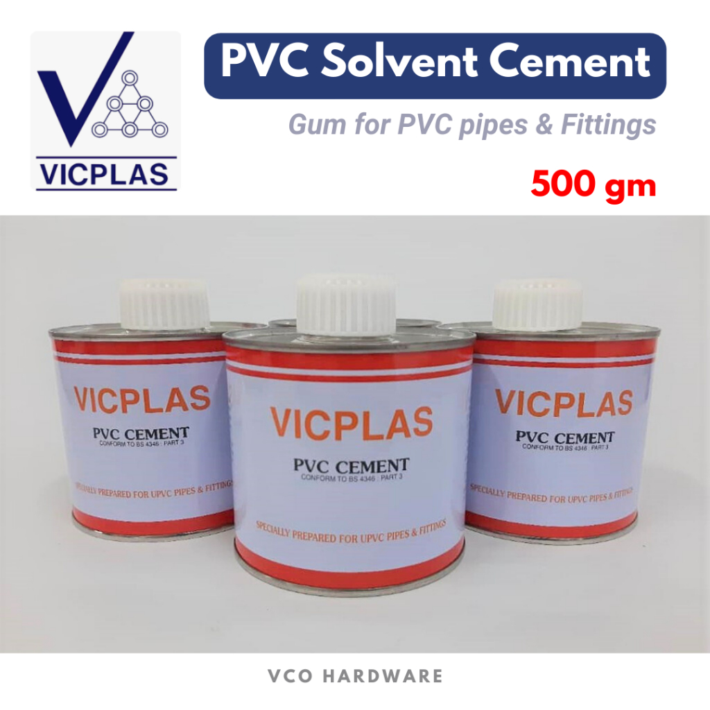 [ 500GM ] VICPLAS PVC Solvent Cement/ Gum Gam Glue PVC Pipe & Fittings ...