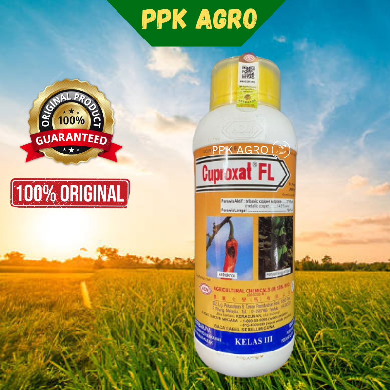 1L Cuproxat FL ACM Tribasic Copper Sulfate 27.6% Racun Kulat Kuprum ...