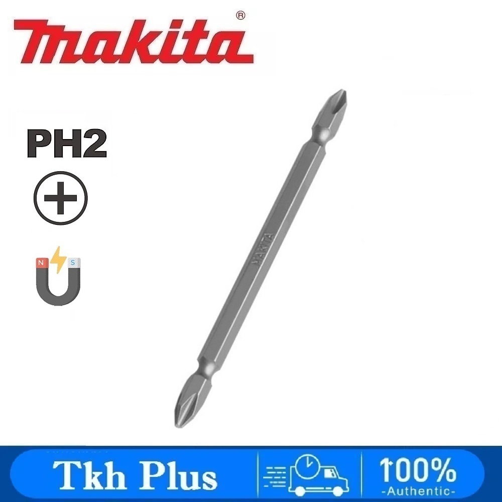 MAKITA PH2 x 110mm +/+ Double Ended Phillips Magnetic Screwdriver Bit ...