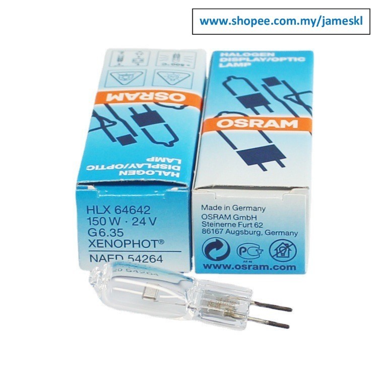 Osram 64642 24V 150W G6.35 Lampu Paparan Optik | Shopee Malaysia