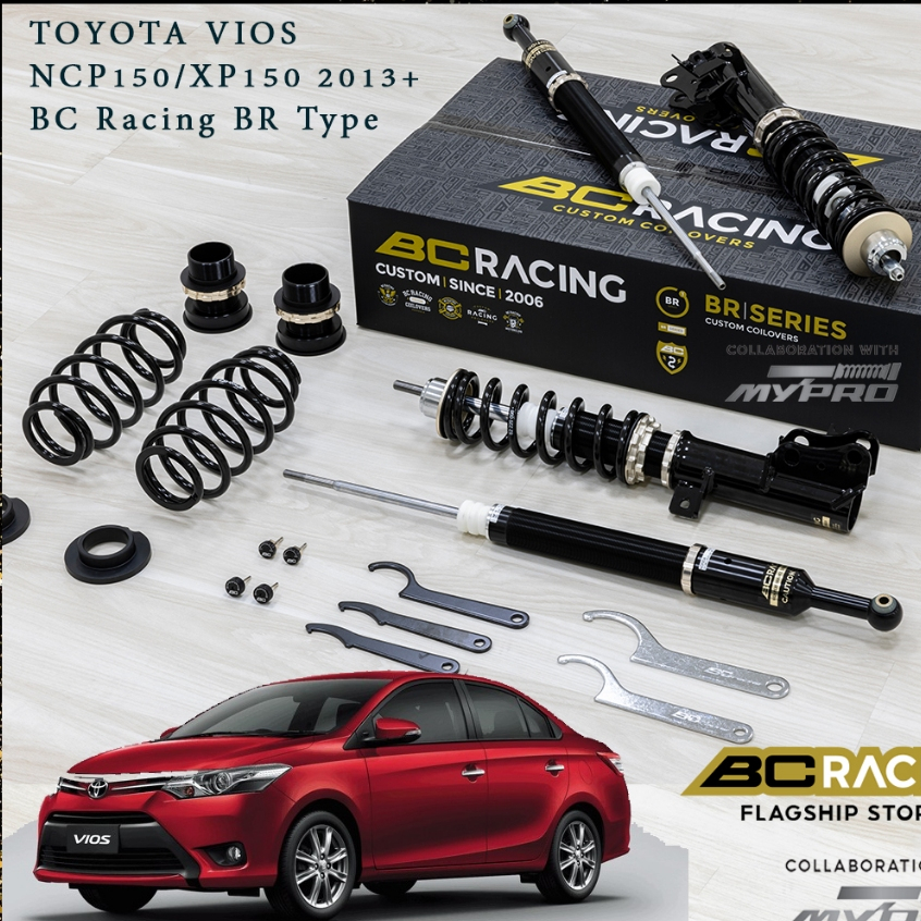 BC Racing BR Type Hi Lo Soft Hard Adjustable Absorber for Toyota Vios ...