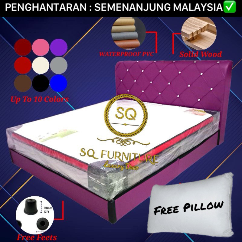 (𝟑 𝑫𝑨𝒀𝑺 𝑫𝑬𝑳𝑰𝑽𝑬𝑹𝒀 𝑲𝑳 & 𝑺𝑬𝑳𝑨𝑵𝑮𝑶𝑹)Set Katil Queen Divan Queen (Semenanjung ...