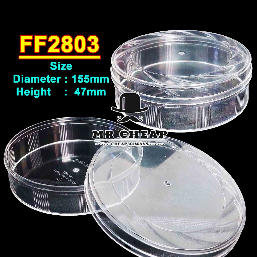 (36 Pcs) PS Container FF2803 (Round Plastic Container) | Shopee Malaysia