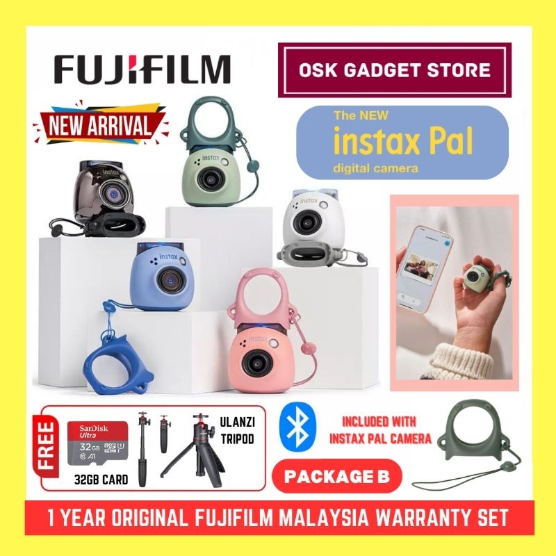 Fujifilm Instax PAL Digital Camera | Bundle Package | 1 Year Original ...