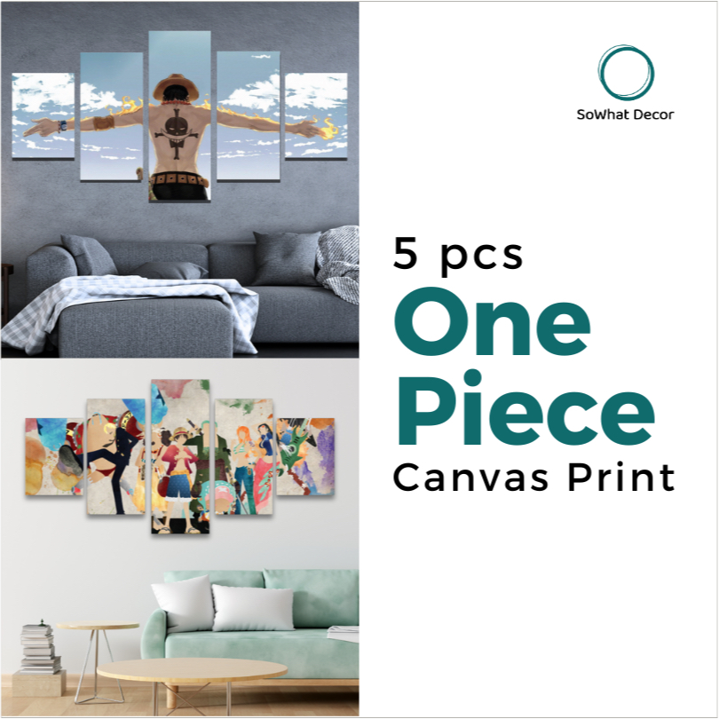 One Piece Wall Decoration Canvas Painting with Frame Poster One Piece ...