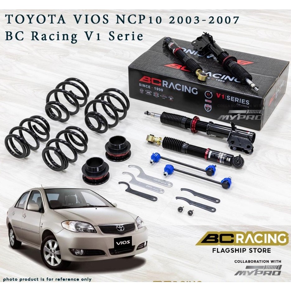 BC Racing V1 Series High Low Soft Hard Adjustable Absorber for Toyota ...