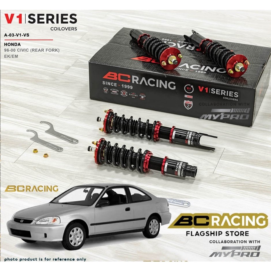 BC Racing V1 Series High Low Soft Hard Adjustable Absorber Suspension ...