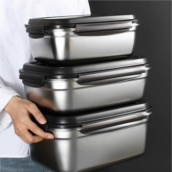加大7500ML不锈钢泡菜桶保鲜盒 Enlarged 7500ML stainless steel kimchi bucket crisper ...