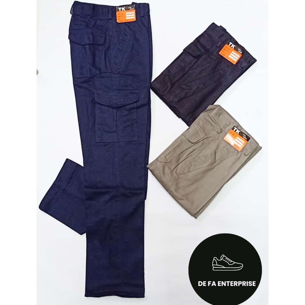SELUAR POCKET / CARGO PANTS/ KARGO SLACK SIX POCKETS/ SELUAR KERJA ...
