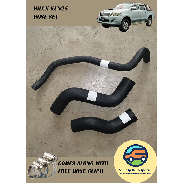 TOYOTA HILUX KUN25 VIGO - RADIATOR & BY PASS HOSE SET | Shopee Malaysia