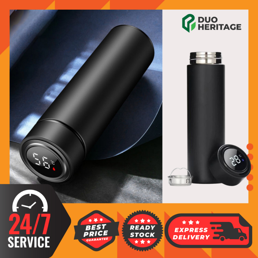Smart Cup Hot and Cold LED temperature display Steel | Shopee Malaysia