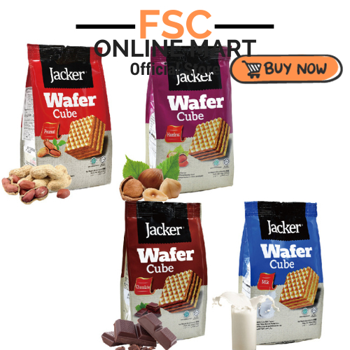 [FSC] Jacker Cream Wafer Cube 80gm | Shopee Malaysia