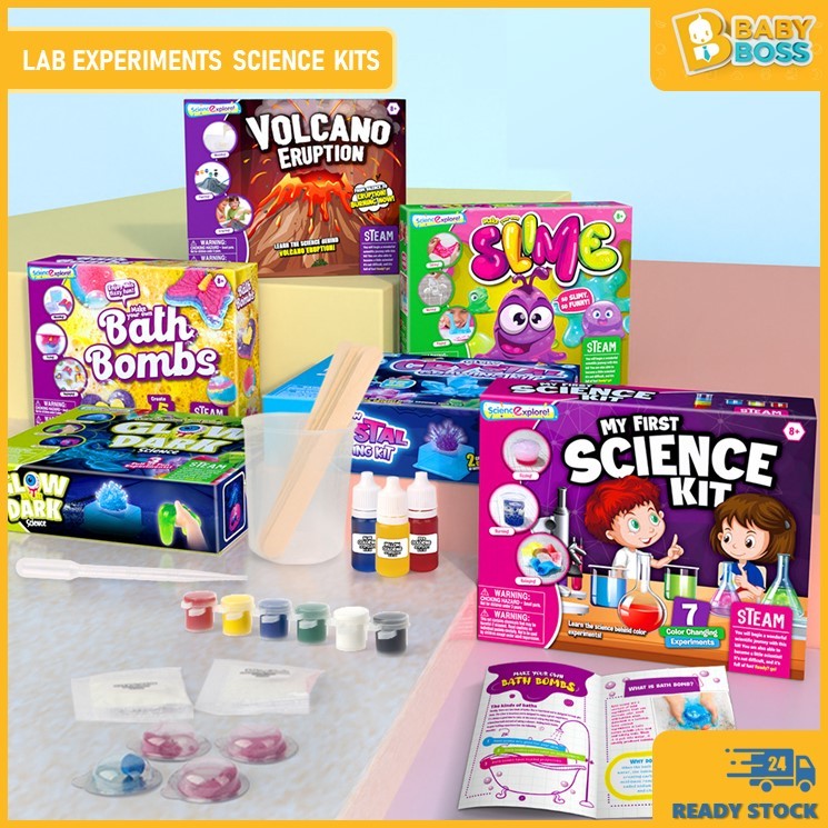 BabyBoss Lab Experiments Science Kits Chemistry Set Crystal Growing ...
