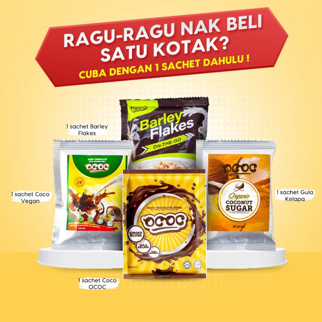 OCOC COCO/OCOC VEGAN/BARLEY FLAKES/GULA KELAPA | Shopee Malaysia
