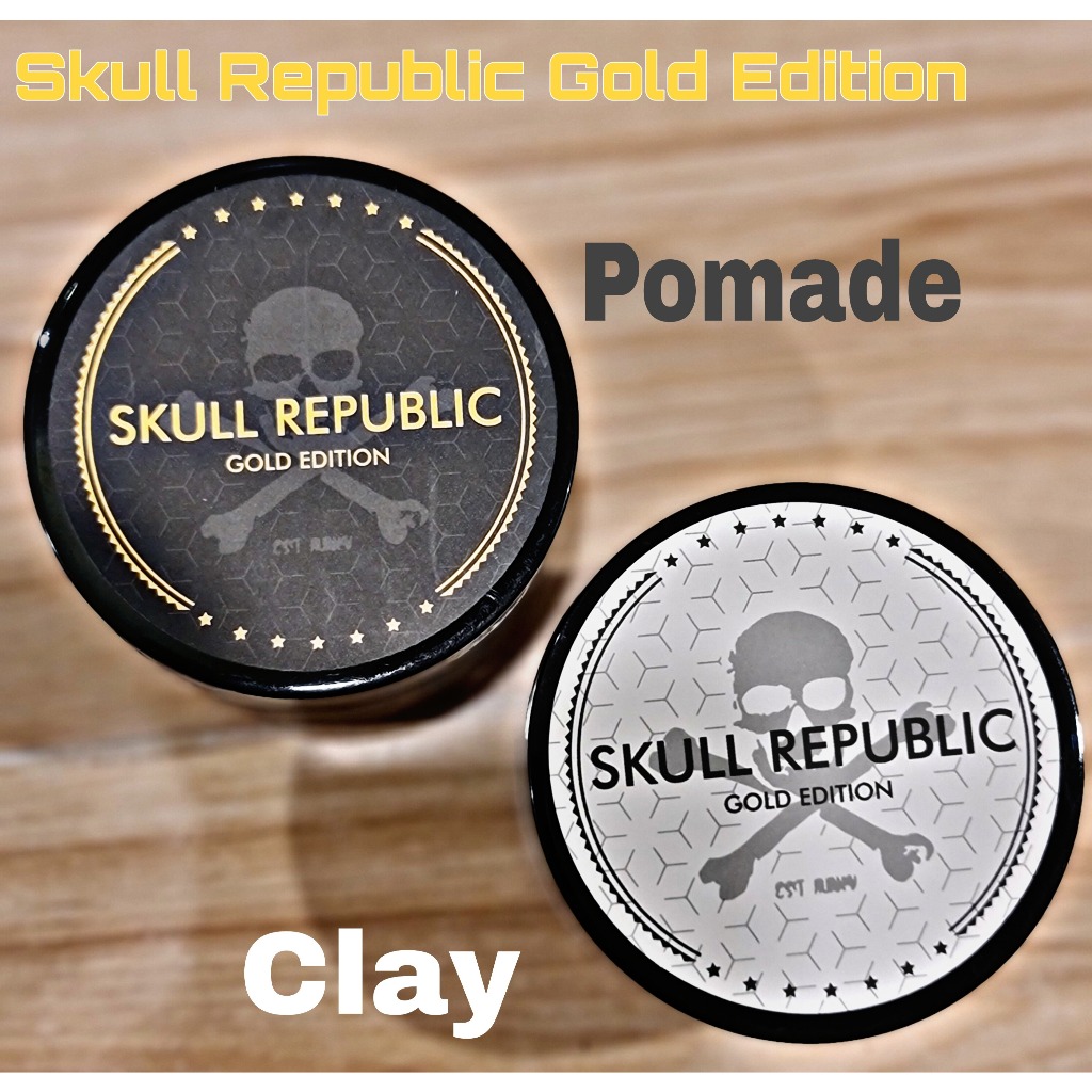 SKULL REPUBLIC GOLD EDITION POMADE & Clay(150G) | Shopee Malaysia