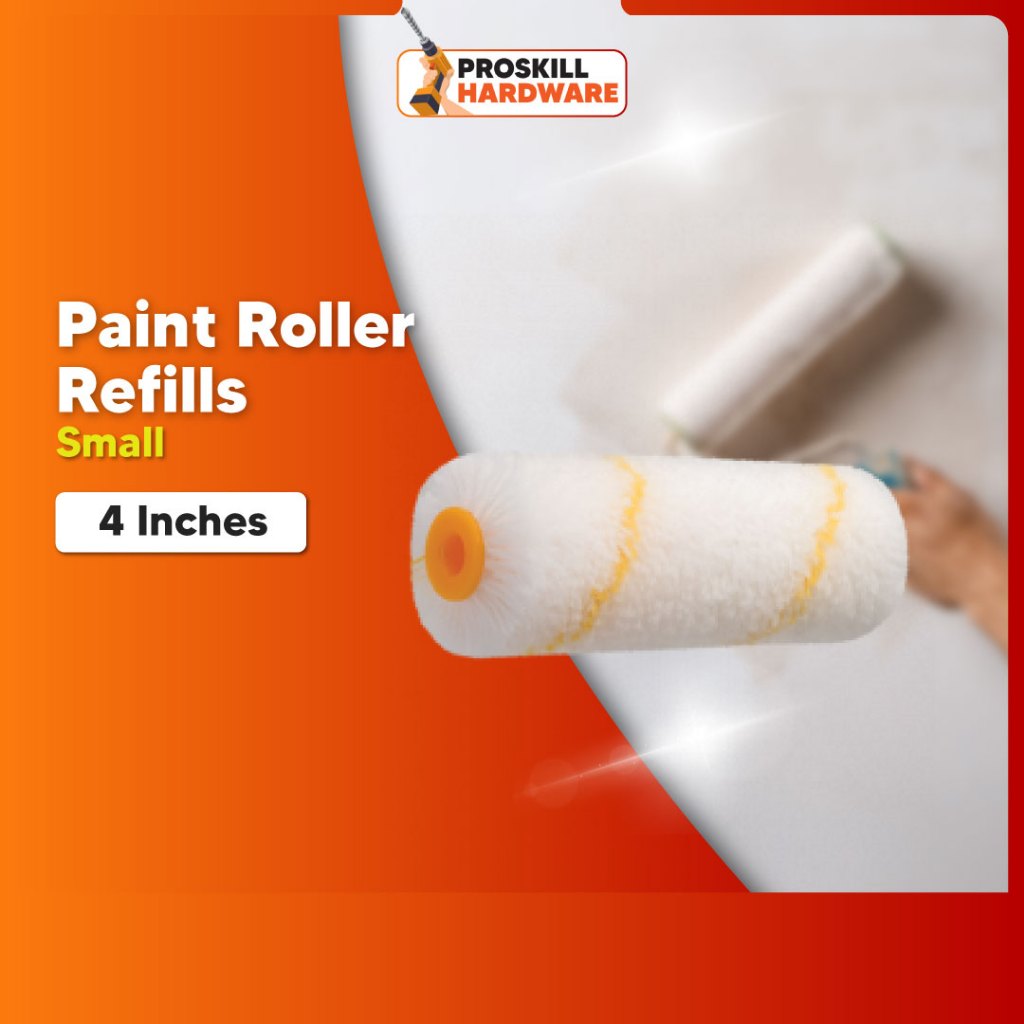 PROSKILL HARDWARE Small Paint Roller Refills 4 Inches Fiber Paint ...