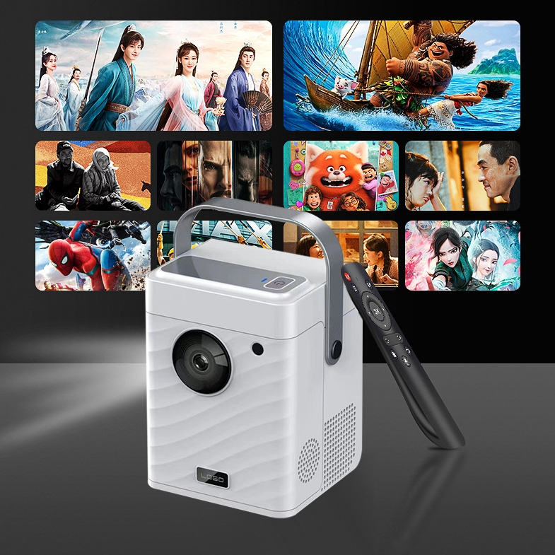 4K Ultra HD projector Home hotel bedroom smart home theater mobile ...