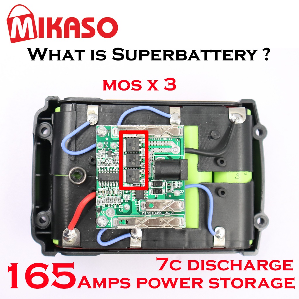MIKASO Original Super battery 165AMPS 7C 3MOS 21Volt 4.0Ah | Shopee ...