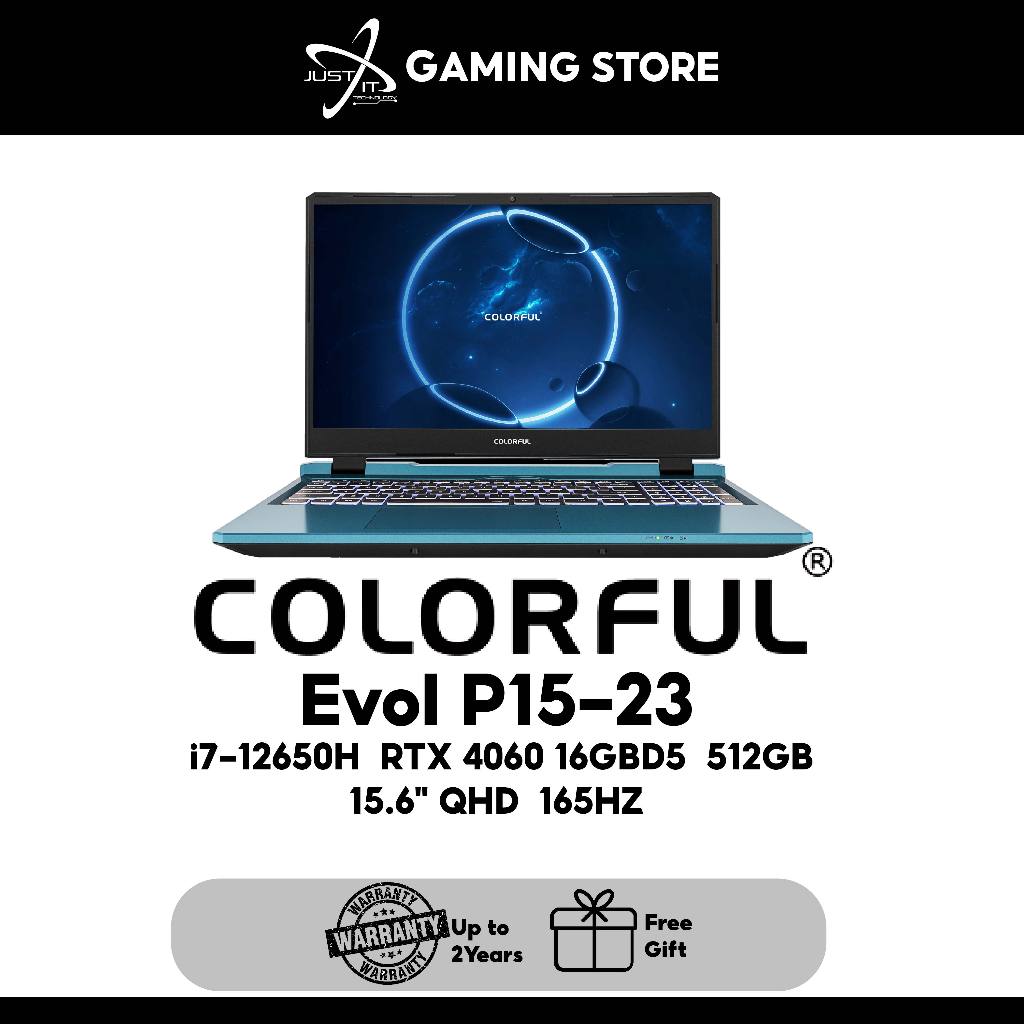 COLORFUL LAPTOP GAMING EVOL P15-23 (I7-12650H 16GB(16X1) 512GB SSD NVME ...