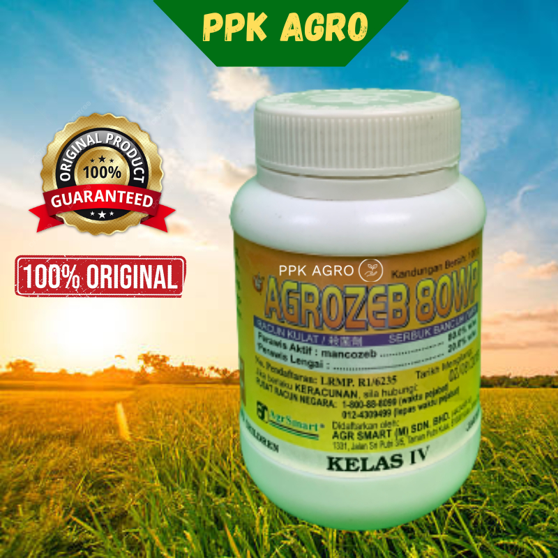 100G Agrozeb 80WP Racun Kulat Mancozeb 80% /Dithane NT Cili Antraknos ...