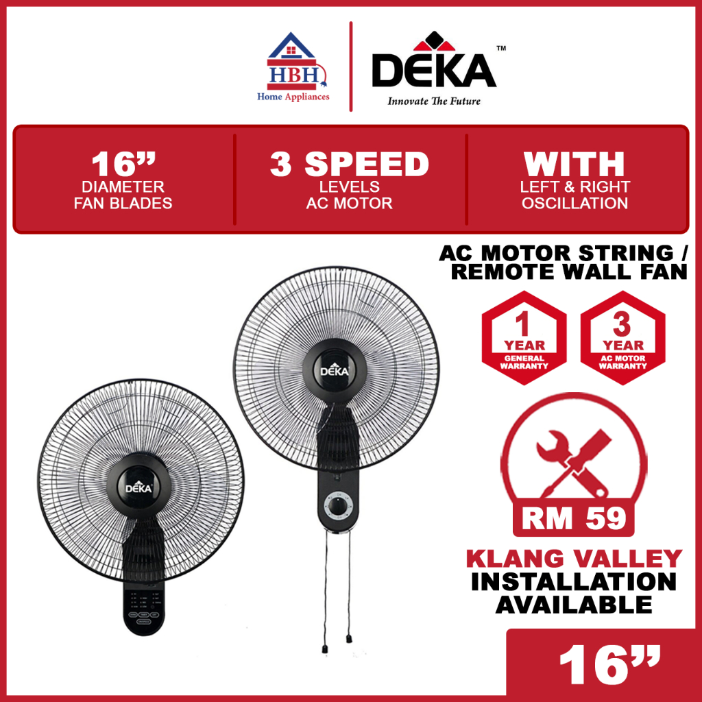 [RM69 Installation] Deka DWF3 DWF6R 16'' Oscillation Pull String ...