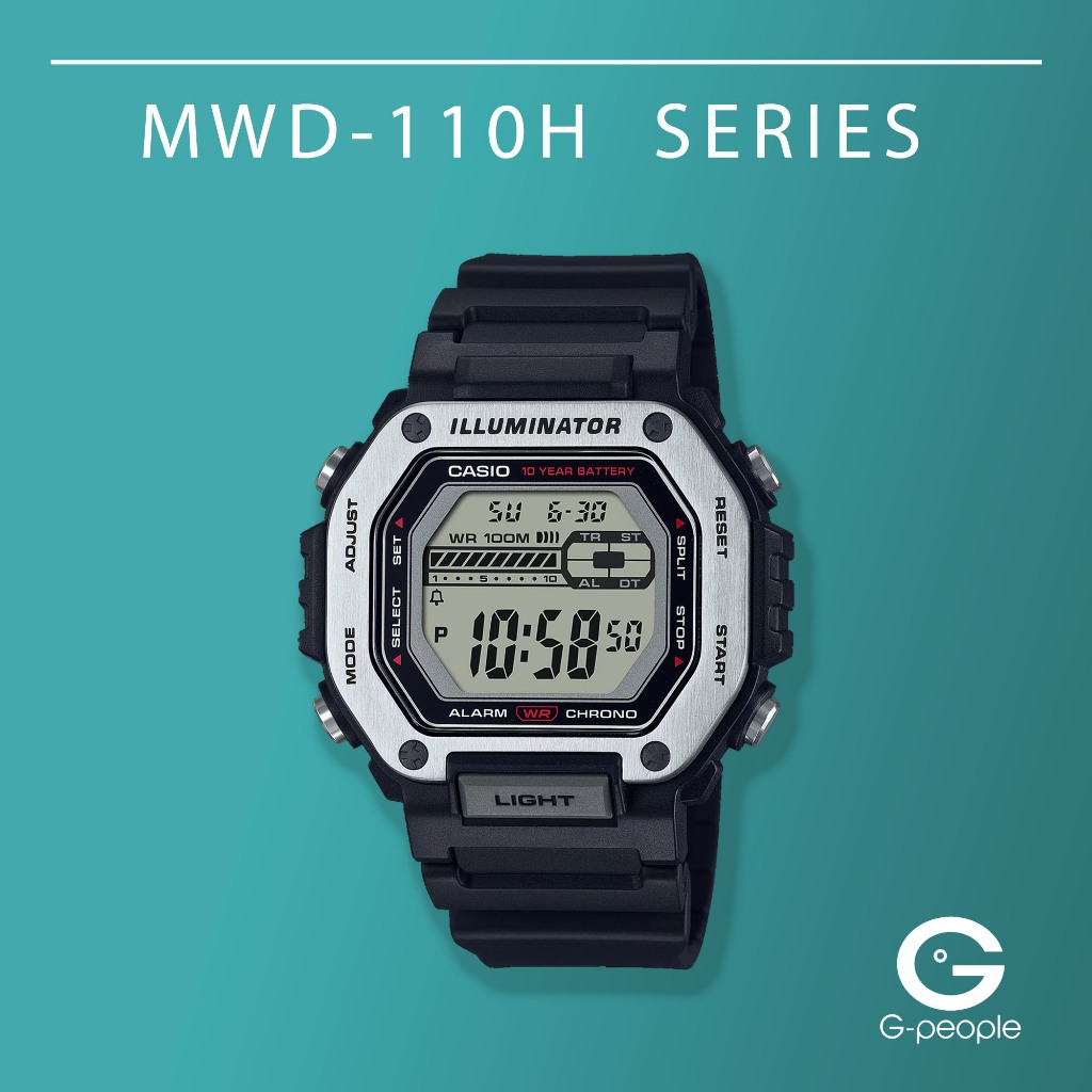 CASIO MWD-110H-1AV / MWD-110H-1A / MWD-110H DIGITAL WATCH 100% ORIGINAL ...