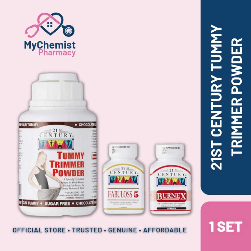 21st Century Tummy Trimmer Powder + Burnex 10's & Fabuloss 5 10's ...