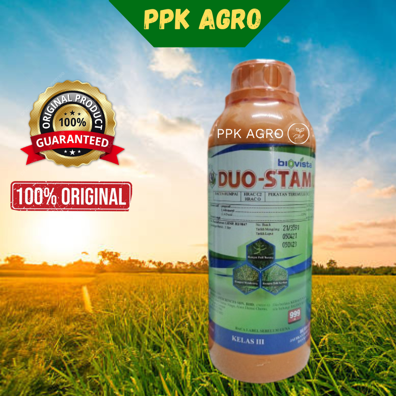 1L Duo-Stam EC BIOVISTA / Racun Rumput di Petak Sawah Padi/ Propanil ...