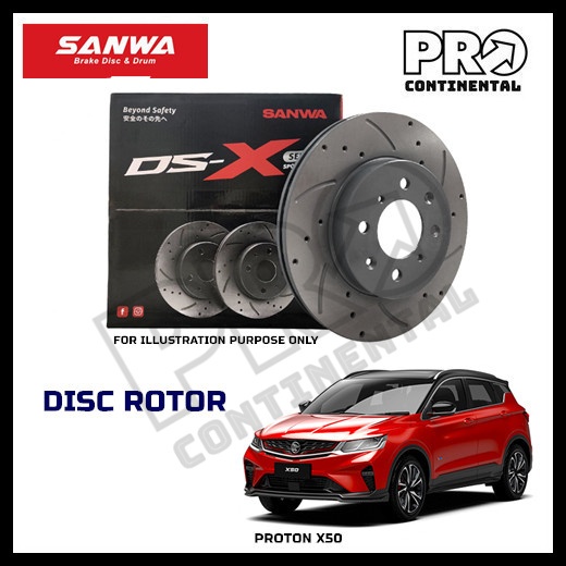 SANWA SPORT JAPAN PROTON X50 2020-2024 FRONT REAR DRILLED SLOTTED ...