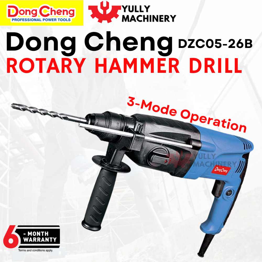 DONG CHENG 3 In 1 Rotary Hammer Drill DZC05-26B (Drill , Hammer ...