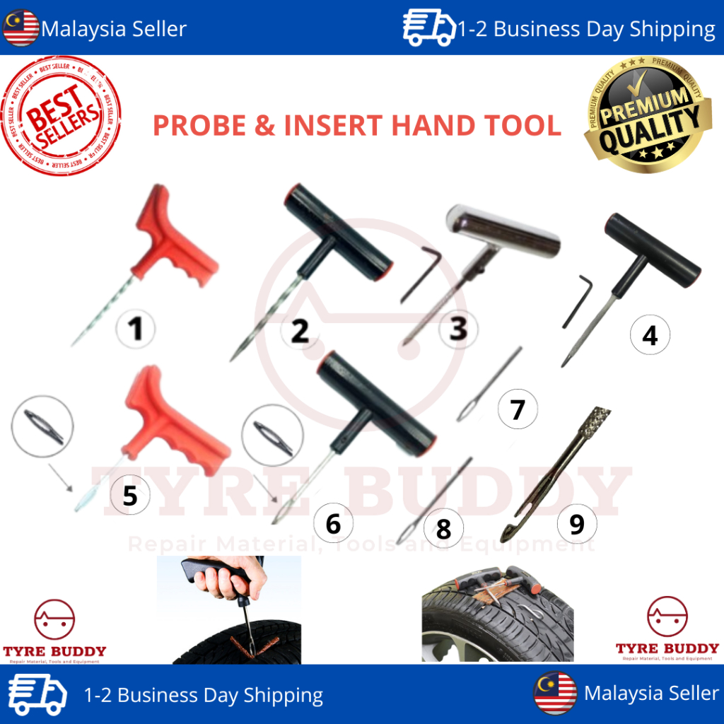 Split Eye Insert Tool; Tyre Repair String Tool; Tyre Seal | Shopee Malaysia