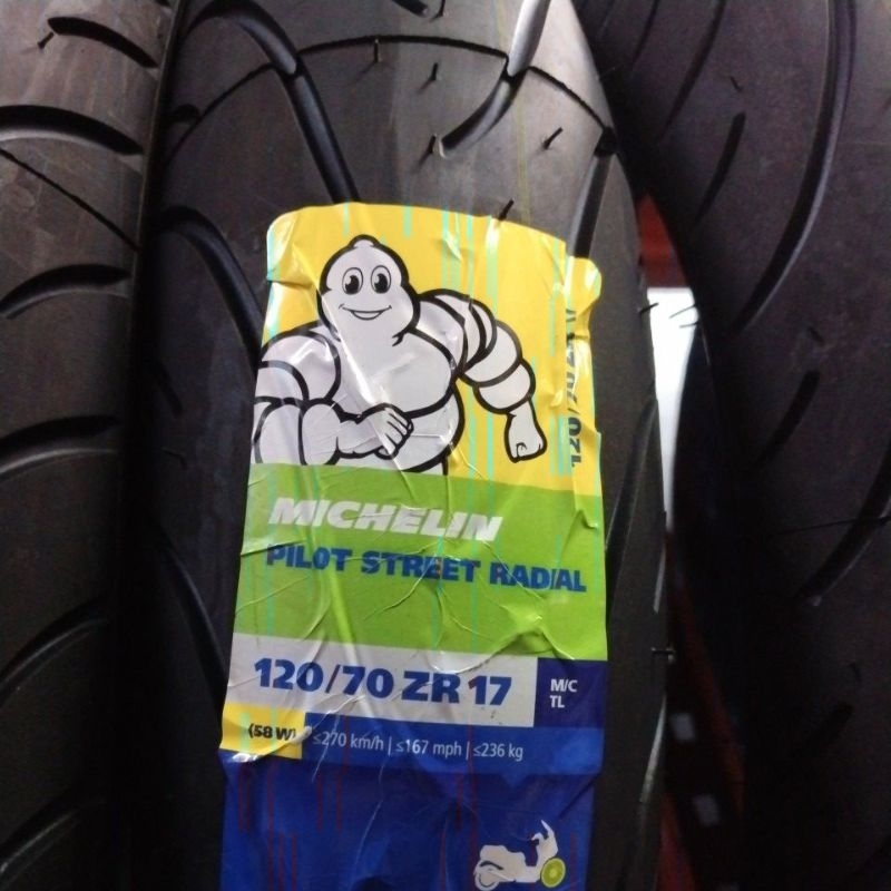 Michelin Pilot Street Radial Tyre 120/70 ZR17 tayar tahun 2023 Mase in ...