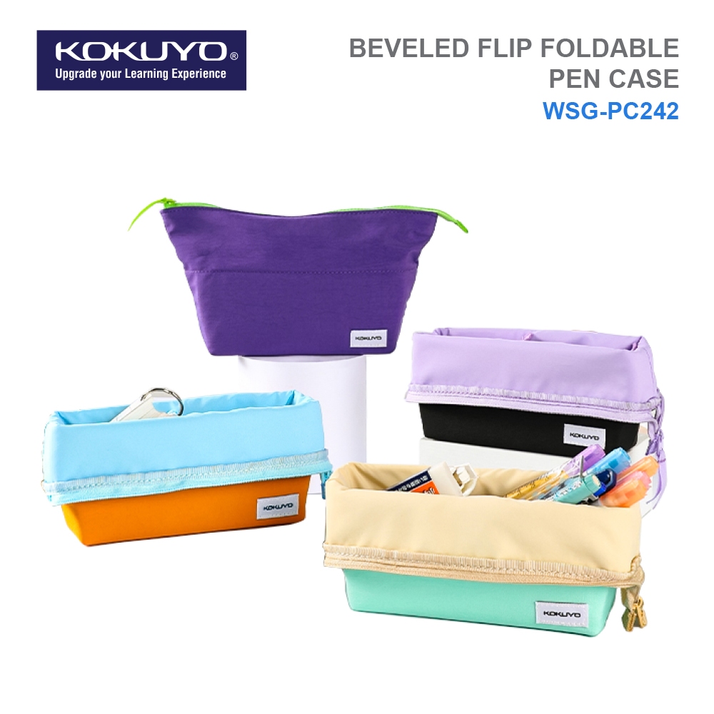 KOKUYO Beveled Flip Foldable Pen Case | Pen Stand WSG-PC242 | Shopee ...